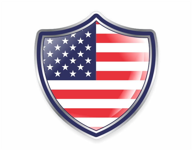 American Flag Shield Vector