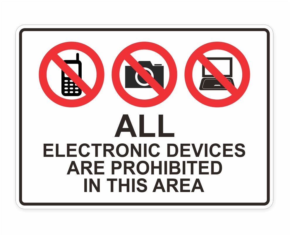 Electronic Devices Prohibited Decal – Media Gooru