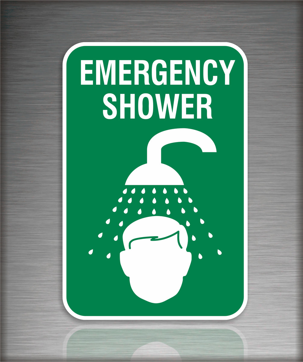 Emergency Shower Sign Emergency Shower Safety Sign – Media Gooru